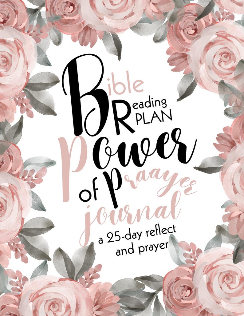 Bible Reading Plan Prayer Journal - Etsy