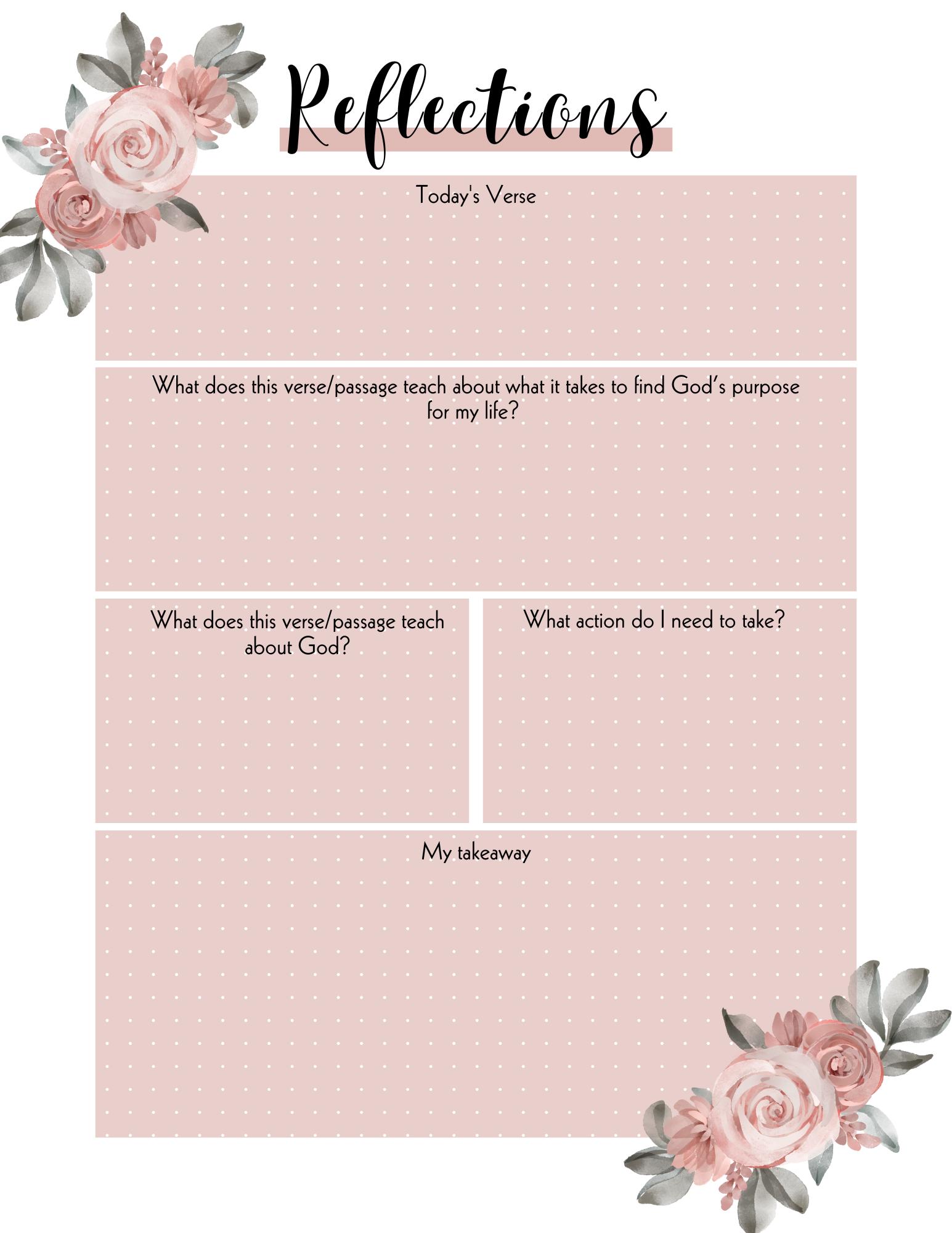 Bible Reading Plan Prayer Journal - Etsy