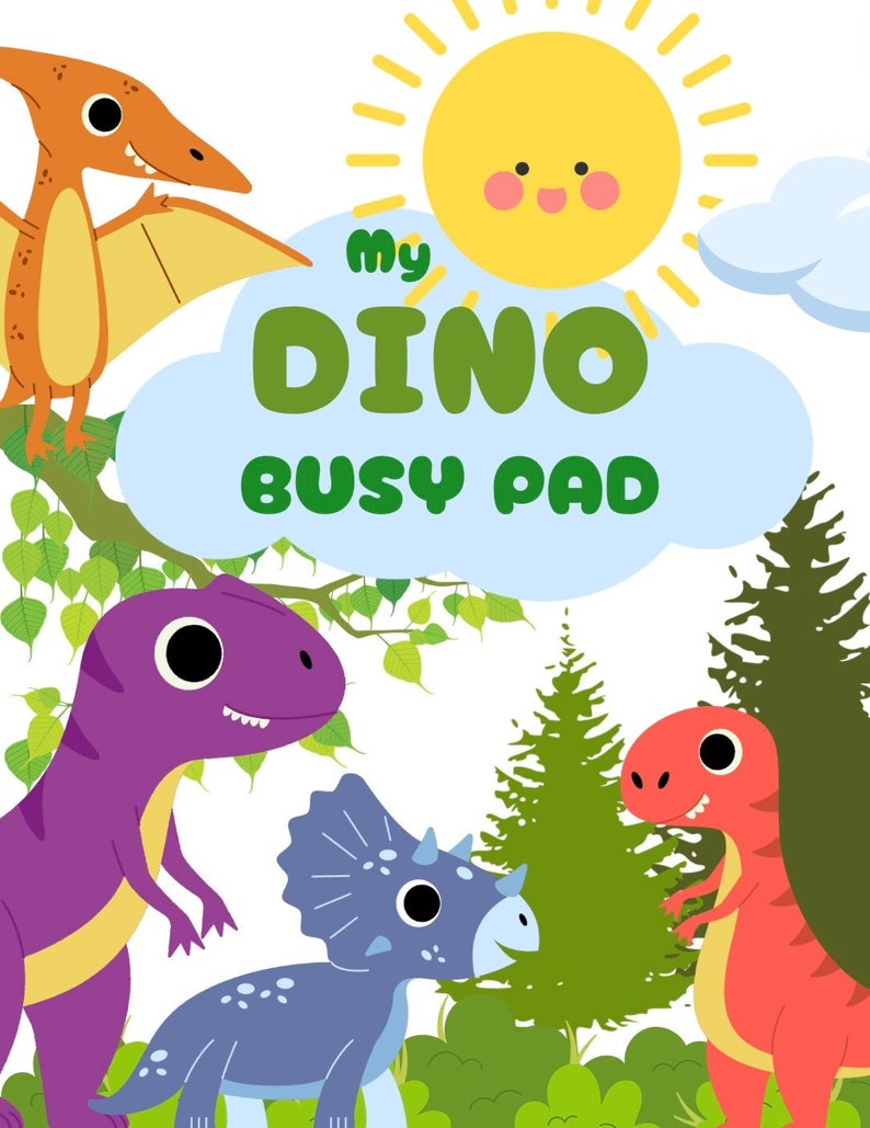Dinosaur Themed Busy Pad - Etsy