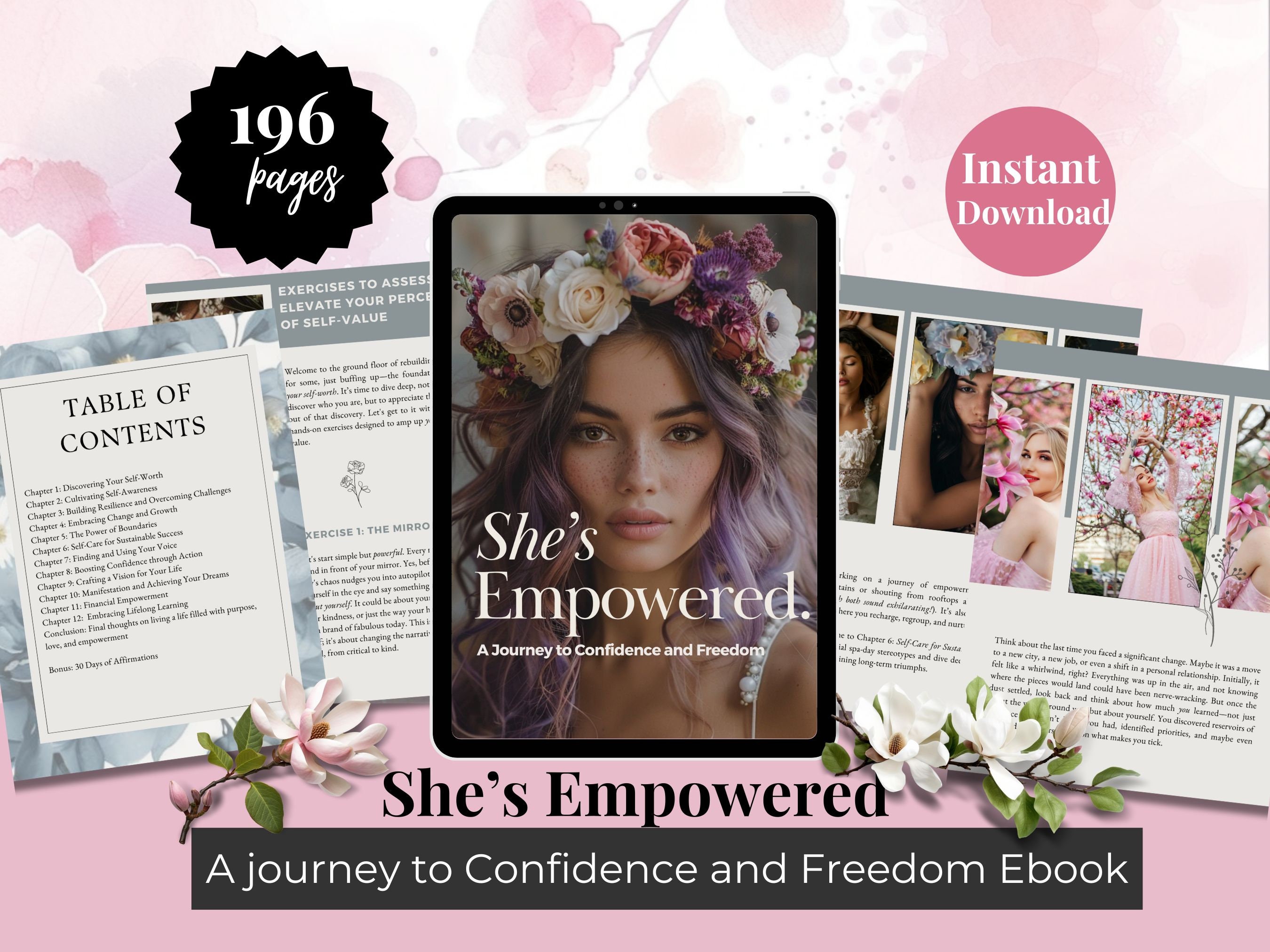 Women's Empowerment Ebook, Affirmations, Self-love Ebook, Self-care, Life Coach, Wellness Ebook ...
