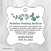 Jordan Almond Wedding Bridal Shower Favor Tag 2.25 Inch Wedding ...