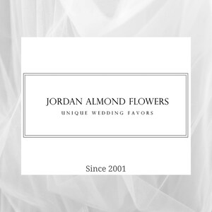 Jordan Almond Wedding Bridal Shower Monogram Design 2.25 Inch Favor Tag ...