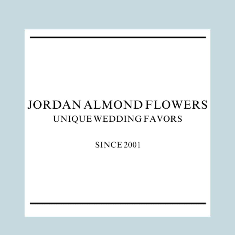 Jordan Almond Wedding Bridal Shower Favor Tag Sage Floral 2.25" Italian ...