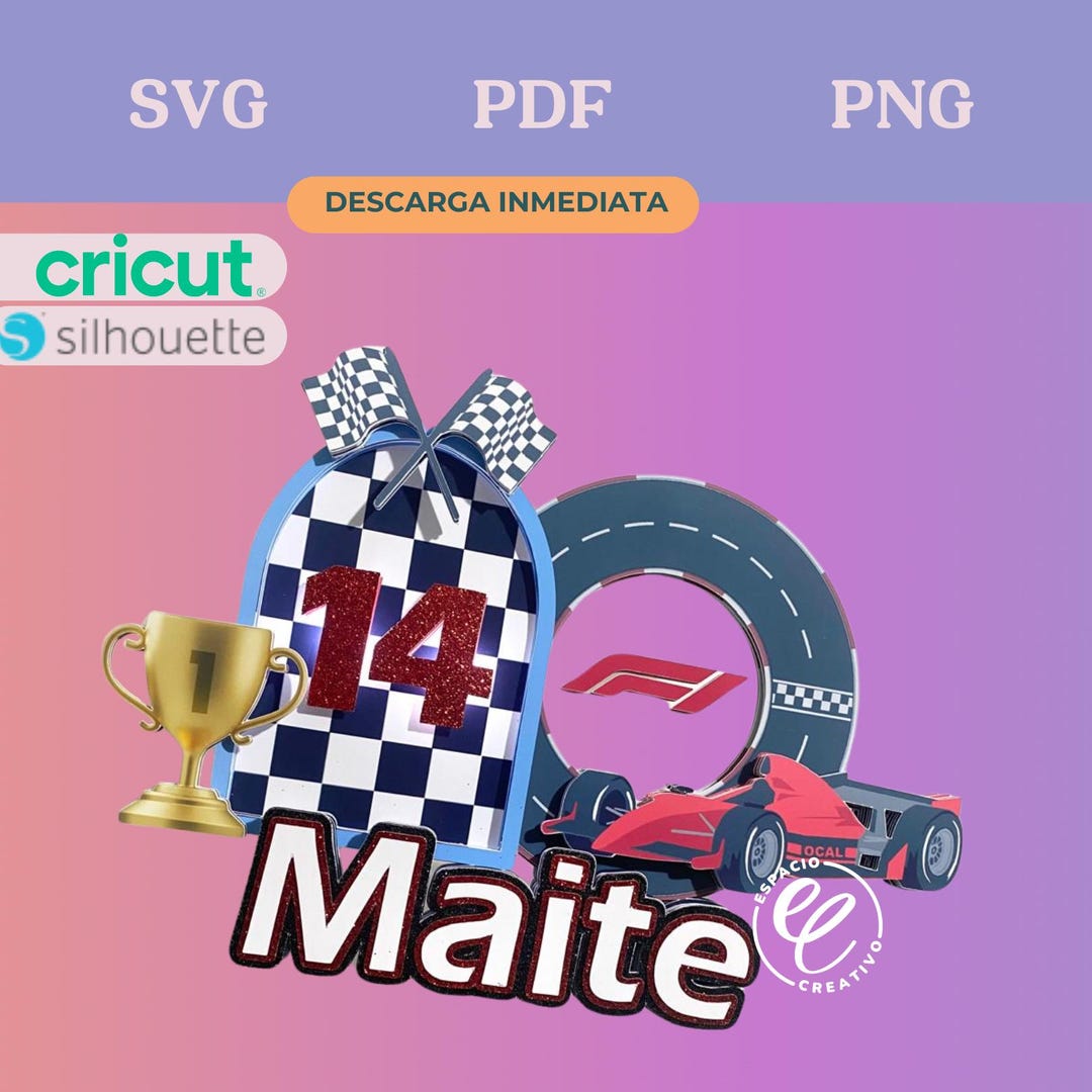 Cake Topper Car F1/ Cake Topper Shaker / Topper Formula 1/ Cake Topper ...