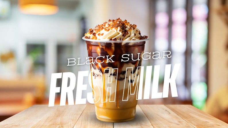 Digital Drink Menu Template, Menu Board Editable in Canva, Modern and ...