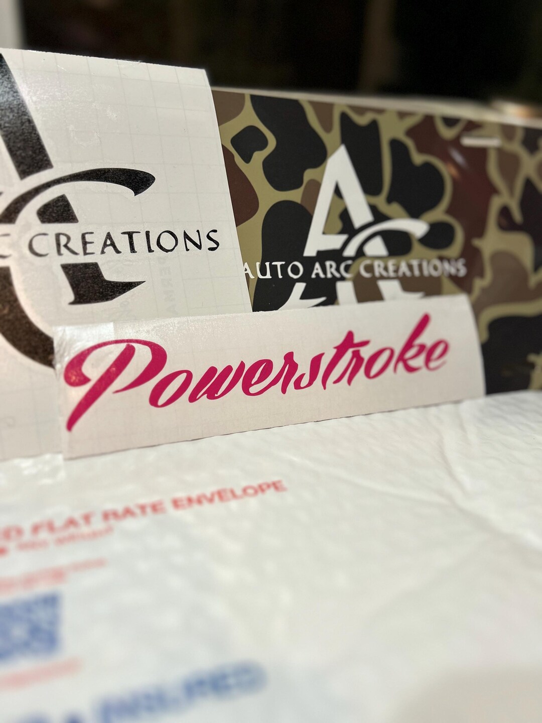 Cursive powerstroke Decal - Etsy