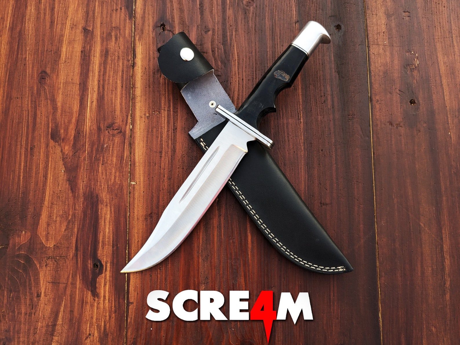 Scream Replica Knife: Bloody Ghostface Replica Buck 120 Hunting Knife ...