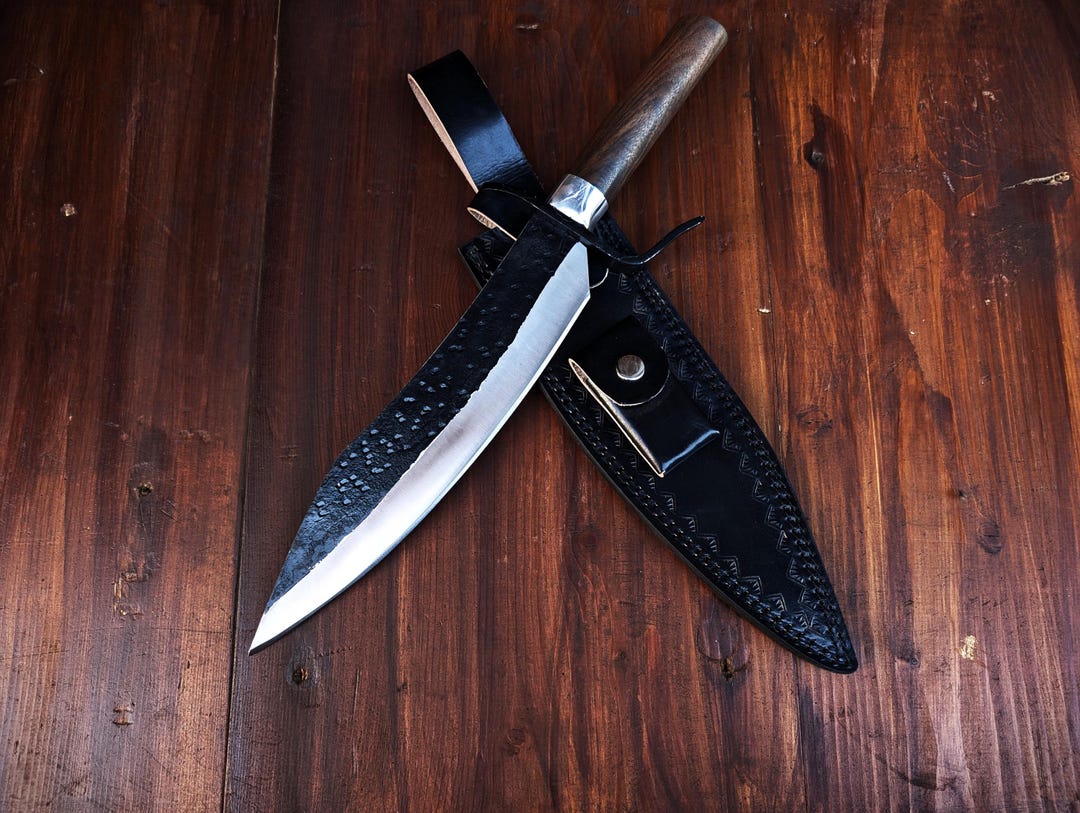 Hand Forged Bowie Knife: Locke's Replica, 5160 Spring Steel Blade - Etsy