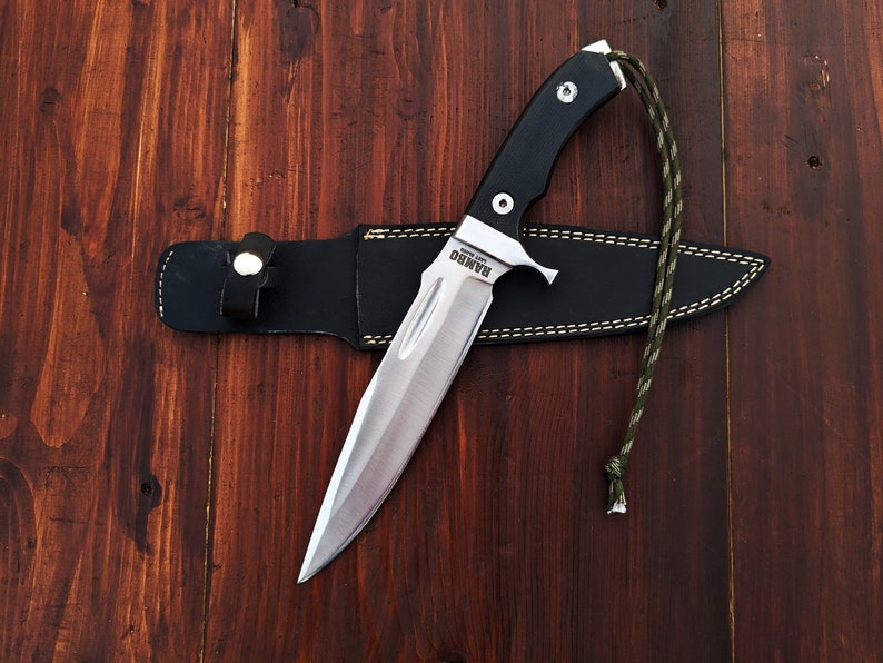 Rambo Bowie Knife: Rambo V Last Blood Replica Bowie Knife With Leather ...