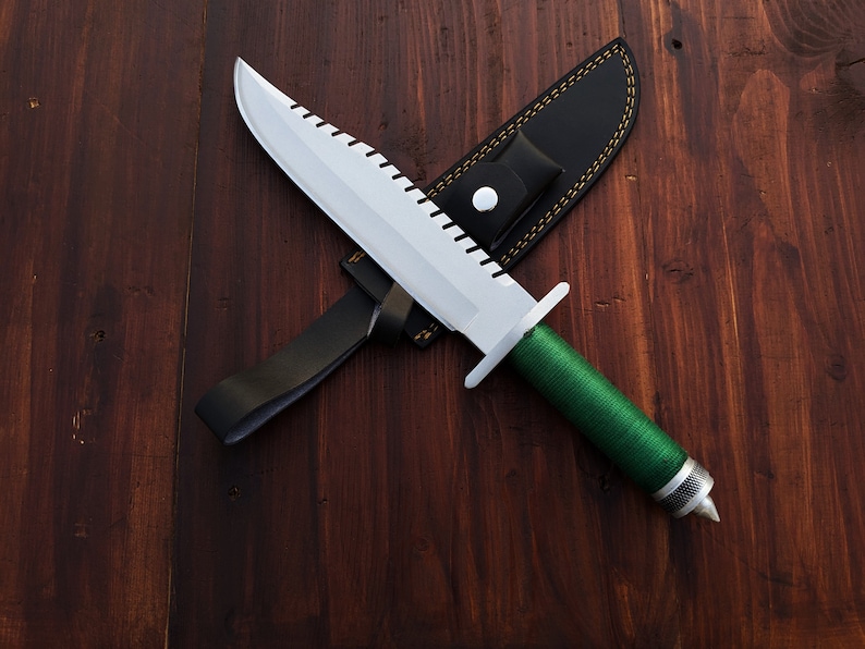 Handmade Rambo First Blood Movie Replica Bowie Knife: Survival Tactical ...