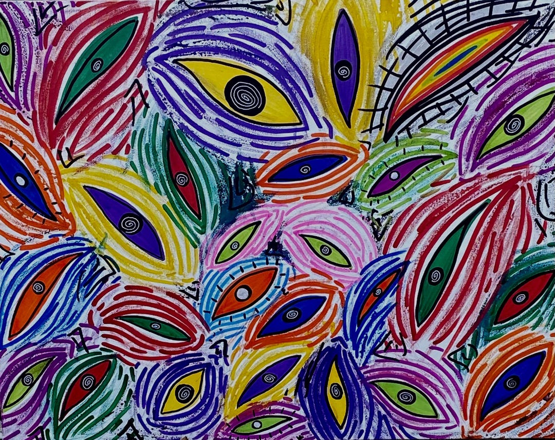Eye Eye Eye Original Painting - Etsy