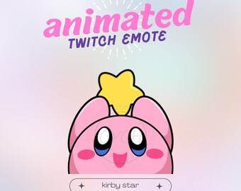 Animated Kirby Rave Dance Emote Twitch Discord Fantasy Gaming Cute ...
