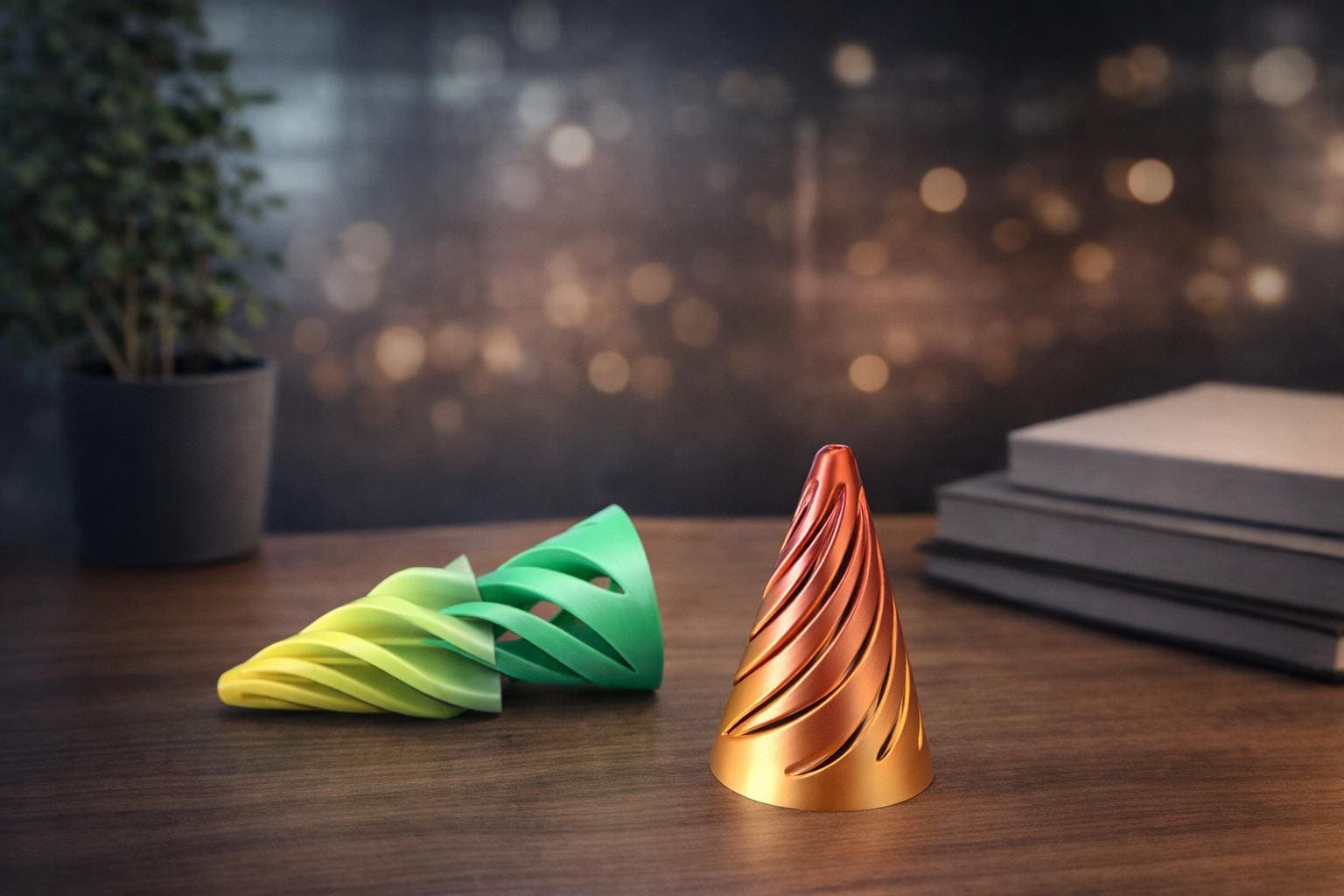 Spiral Fidget Spinner, Desk Toy, Modern Kinetic Spinner, Office Desk ...