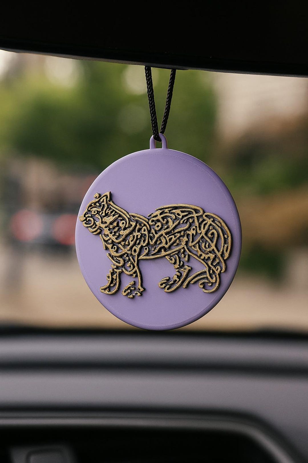 Handmade Nade Ali Lion Ornament – Lavender Islamic Car Decor - Etsy