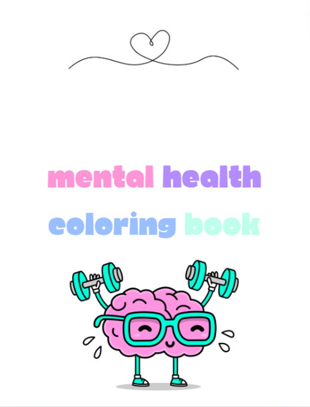 Digital Mental Health Coloring Book, Coloring Book, Fun, Adult - Etsy
