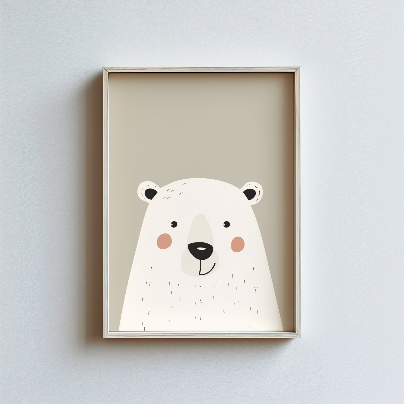 Arctic Animals Nursery Decor Set - Polar Bear, Fox, Penguin ,kids Room ...