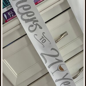 21st Birthday Sash - Cheers to 21 Years Birthday Sash - Birthday Sash ...
