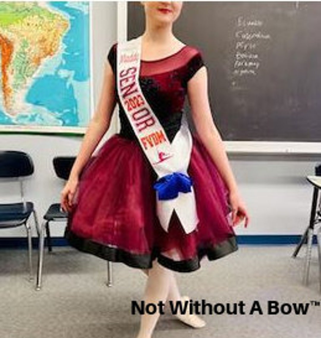 Dance Senior Sash - Senior Night Sash - Custom Dance Senior Sash - Wide ...