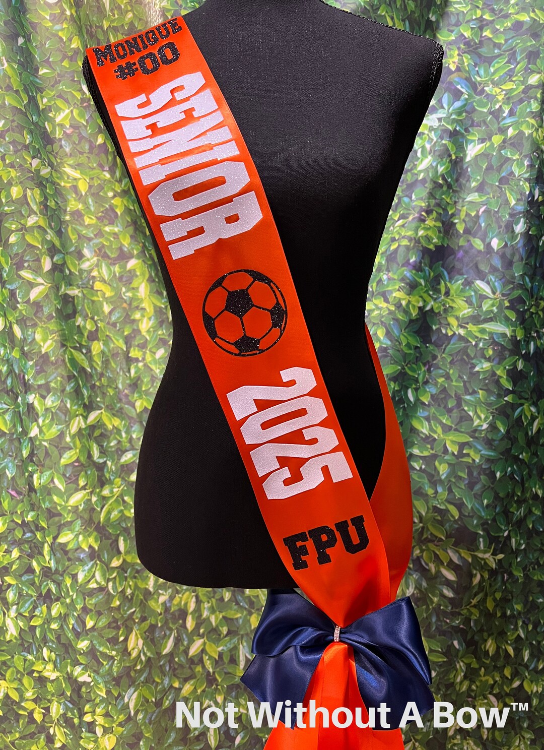 Soccer Senior Sash - Senior Night Sash - Wide Sash - Customize Colors ...