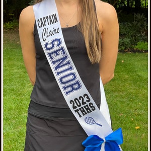 Cheer Senior 2024 Sash Senior Night Sash Megaphone Cheer Sash Wide Sash ...