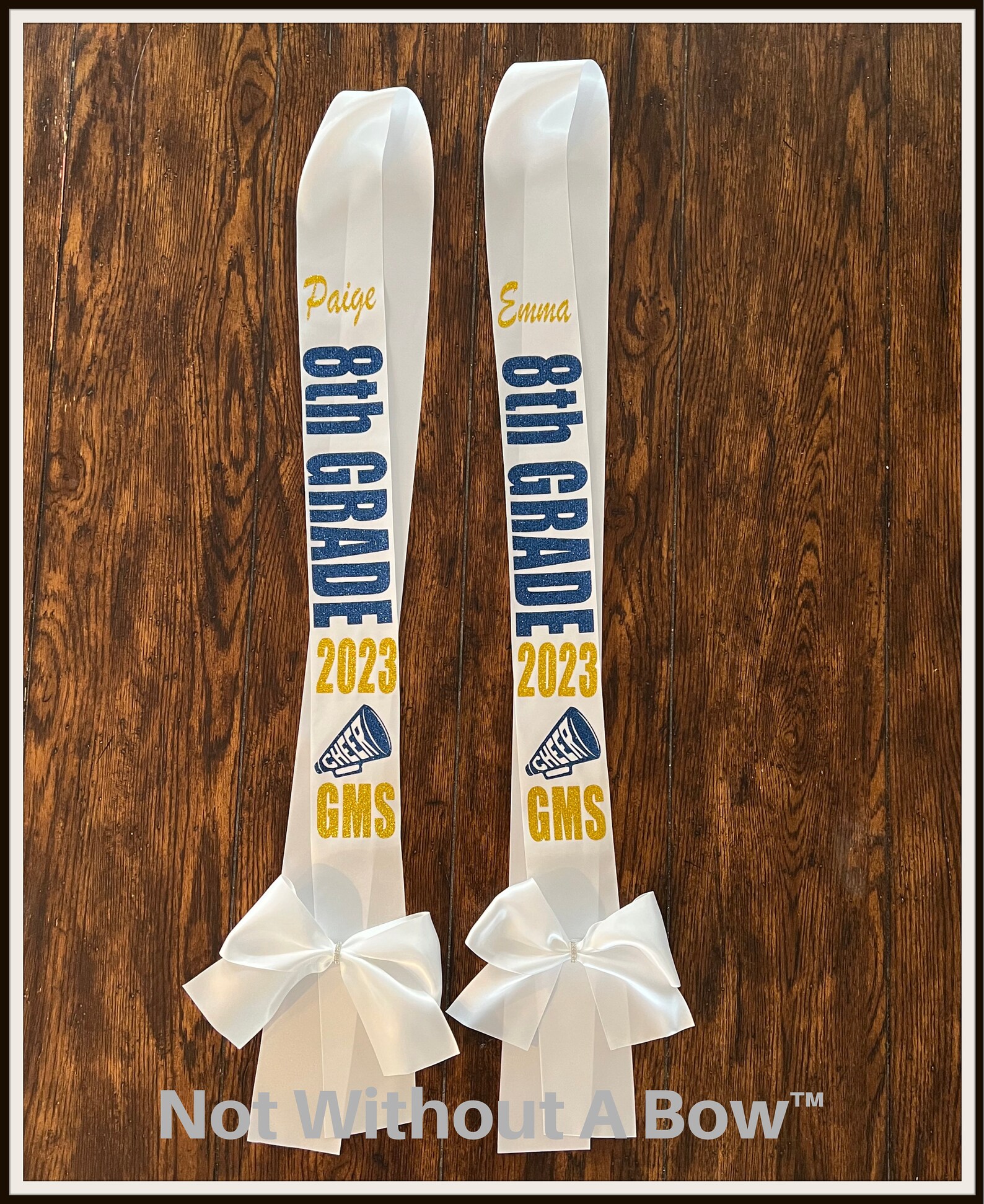 Megaphone Cheer 8th Grade Sash Cheer Sash 8th Grade Night Sash ...