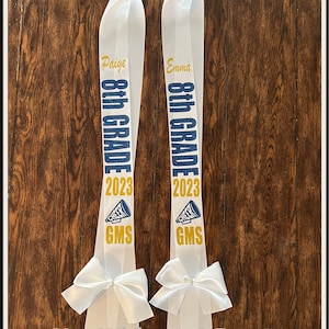 Megaphone Cheer 8th Grade Sash - Cheer Sash - 8th Grade Night Sash ...