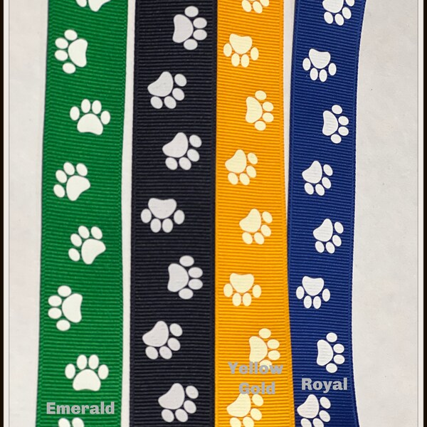 Paw Print Ribbon - Etsy