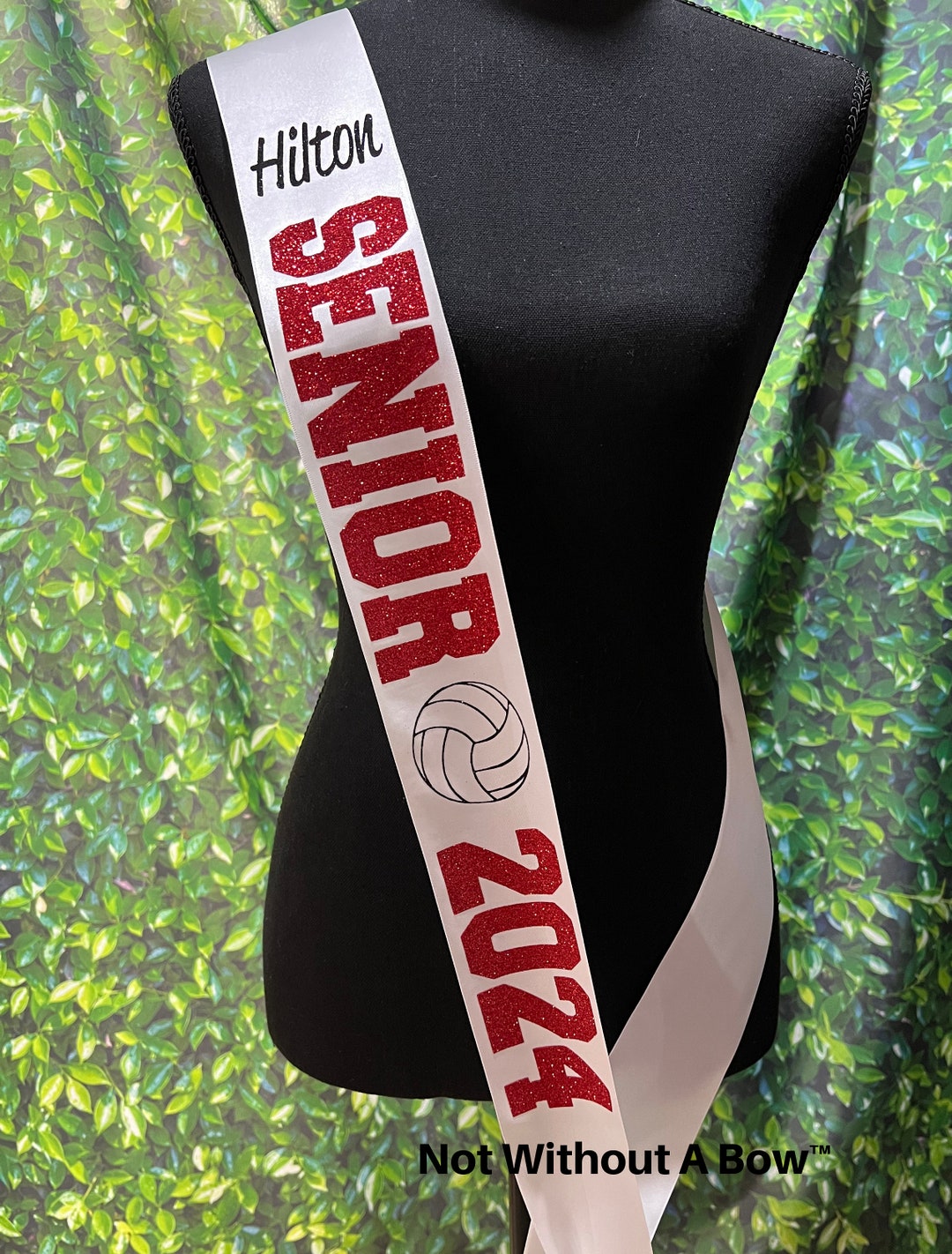 Senior Volleyball Sash Senior Sash Volleyball Sash Customize Colors ...