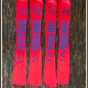 Music Band Senior Sash - Senior Night Sash - Music Band Chorus Sash ...