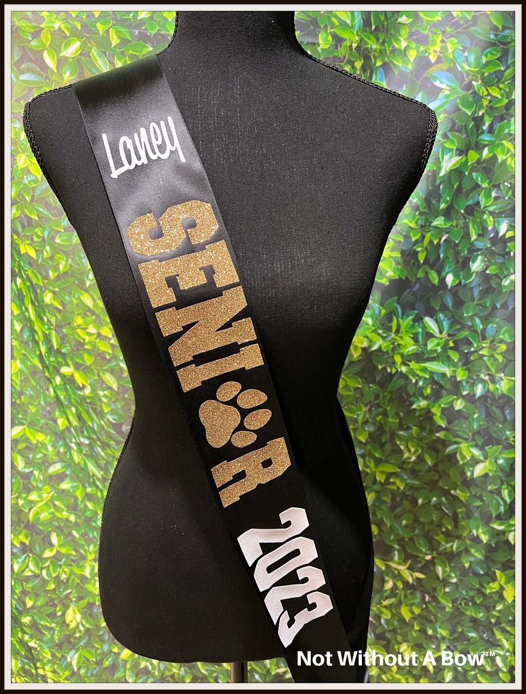 Senior Sash Custom Sash Senior Paw 2025 Sash Customize Colors & Add ...