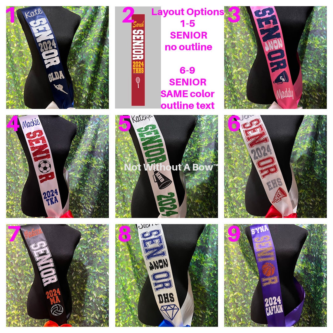 Equestrian Senior Sash - Senior Night Sash - Equestrian Sash - Wide ...