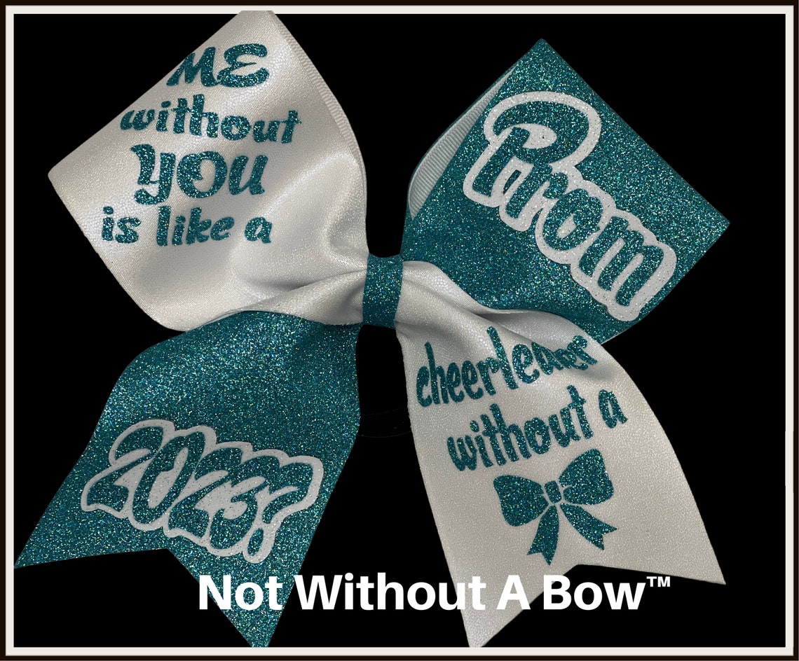 Prom Cheer Bow Promposal Idea Prom Invitation Cheer Bow - Etsy