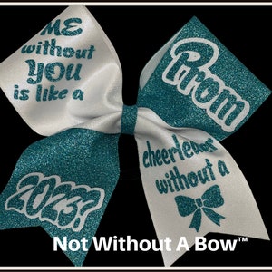 Prom Cheer Bow Promposal Idea Prom Invitation Cheer Bow Customize Prom ...