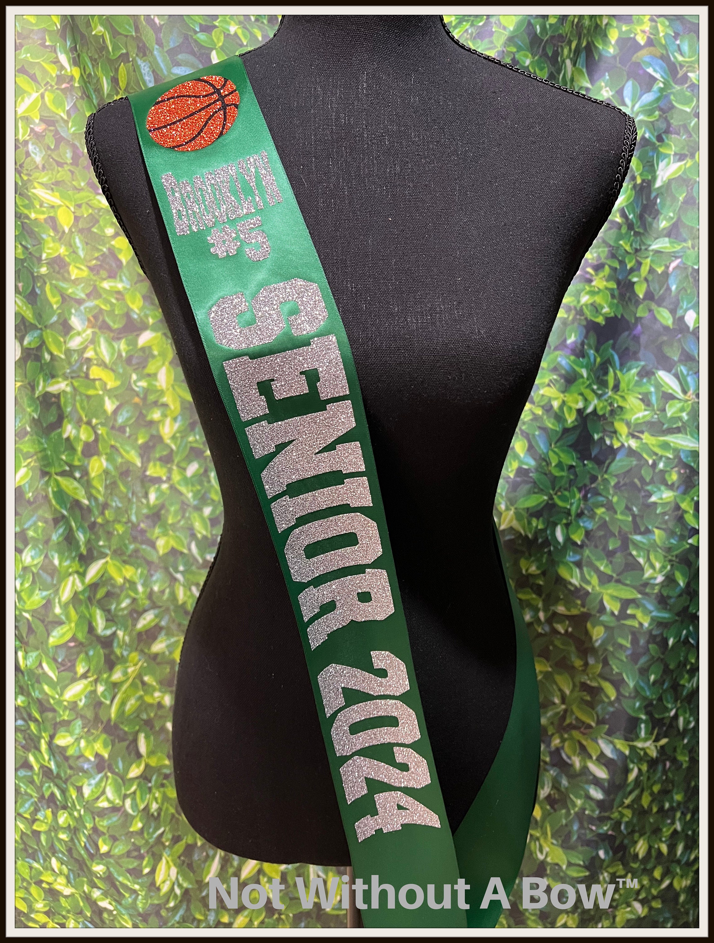 Senior Basketball Sash - Senior Sash - Senior Night Sash - Basketball ...