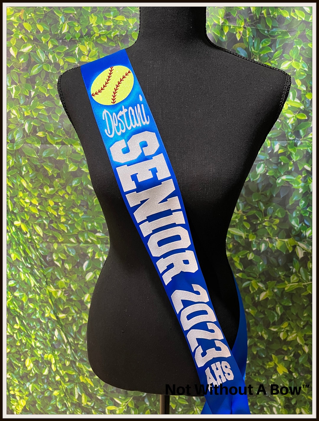 Senior Softball Sash - Senior Sash - Senior Night Sash - Softball Sash ...