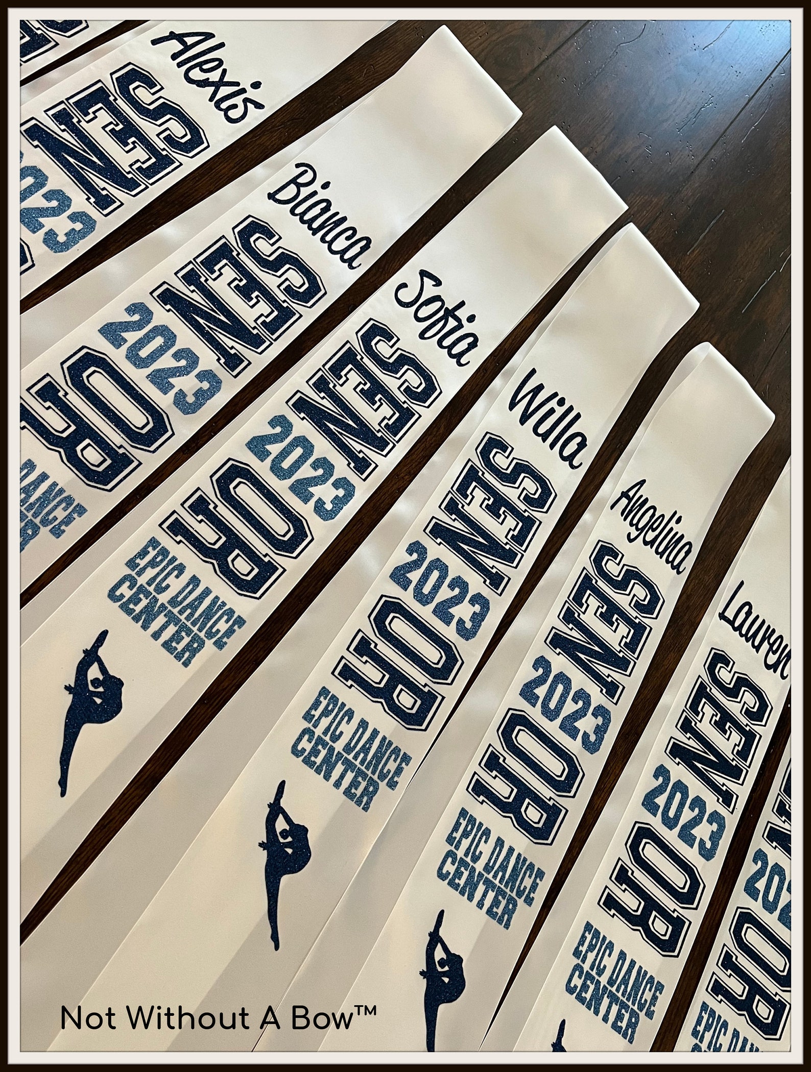 Dance Senior Sash - Senior Night Sash - Custom Dance Senior Sash - Wide ...