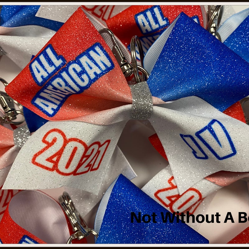 Cheer Bow Key Chain - Etsy