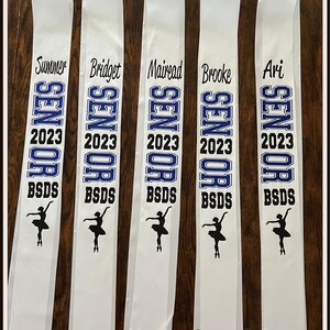 Ballet Dance Senior Sash - Senior Night Sash - Dance Senior Sash 2026 ...