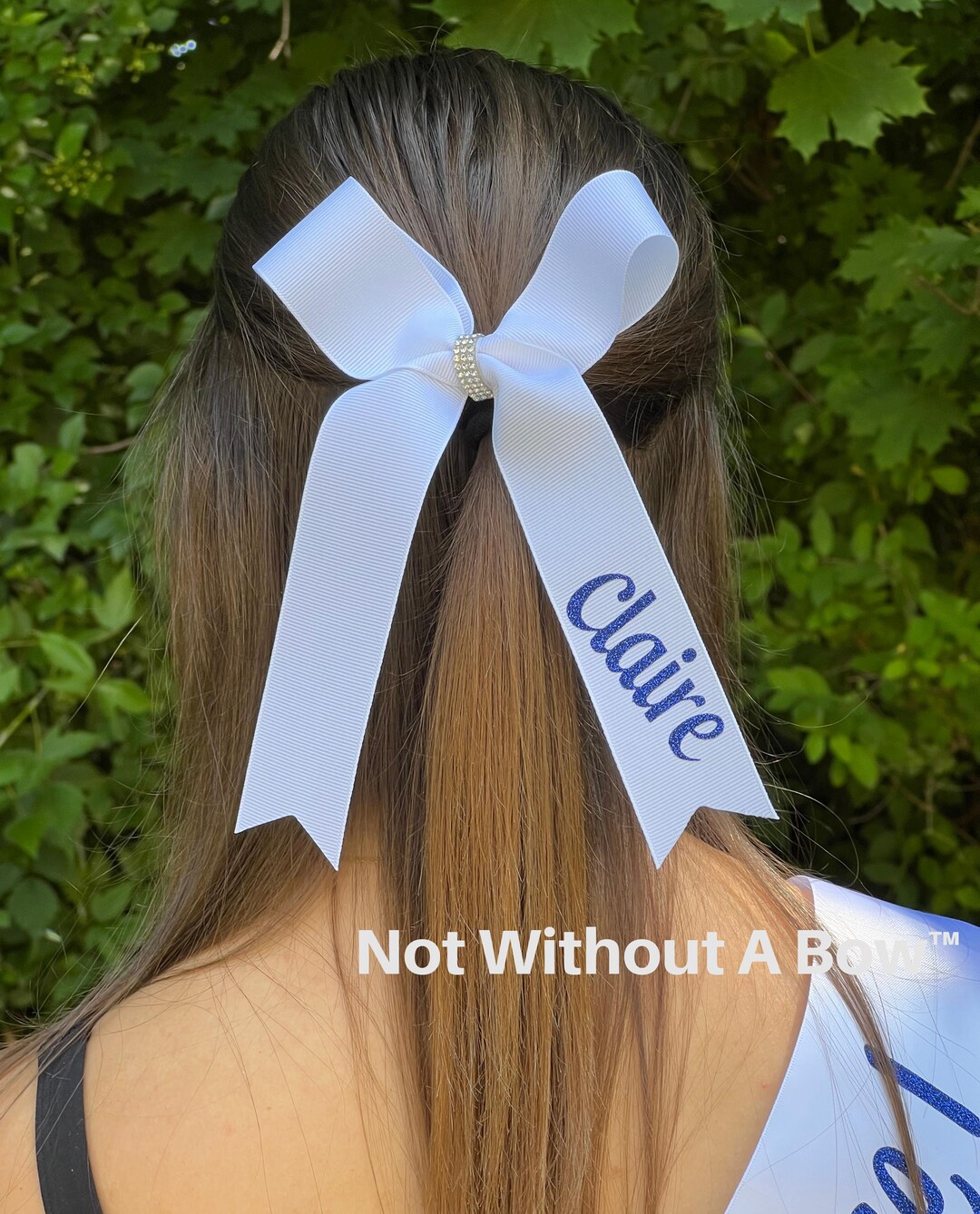 College Style Cheer Bow | Collegiate Style Bow | Thin Cheer Bow | With ...