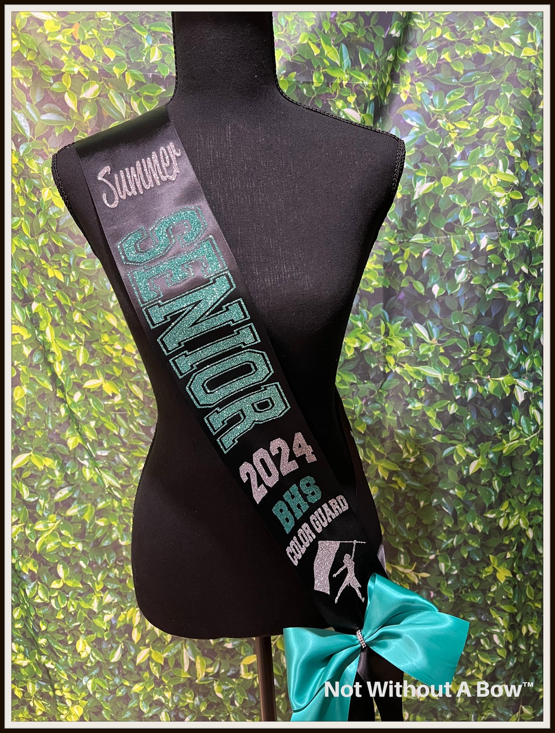 Color Guard Senior Sash Senior Night Sash band Flags Senior Sash Wide ...