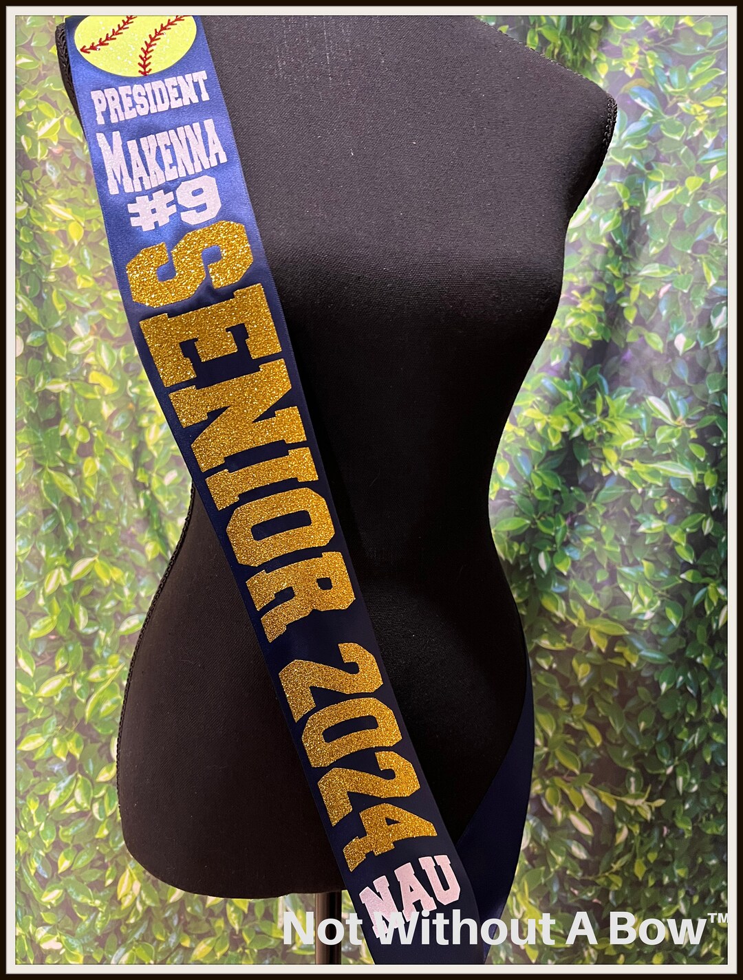 Senior Softball Sash - Senior Sash 2026 - Senior Night Sash - Softball ...