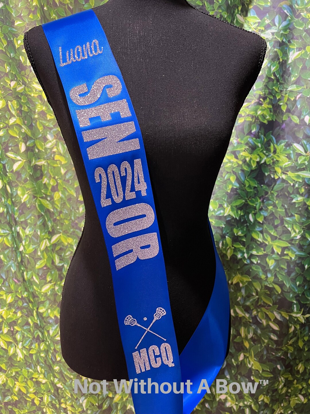 Lacrosse Sash Lax Sash Custom Sash Senior Sash Lacrosse Senior Night ...