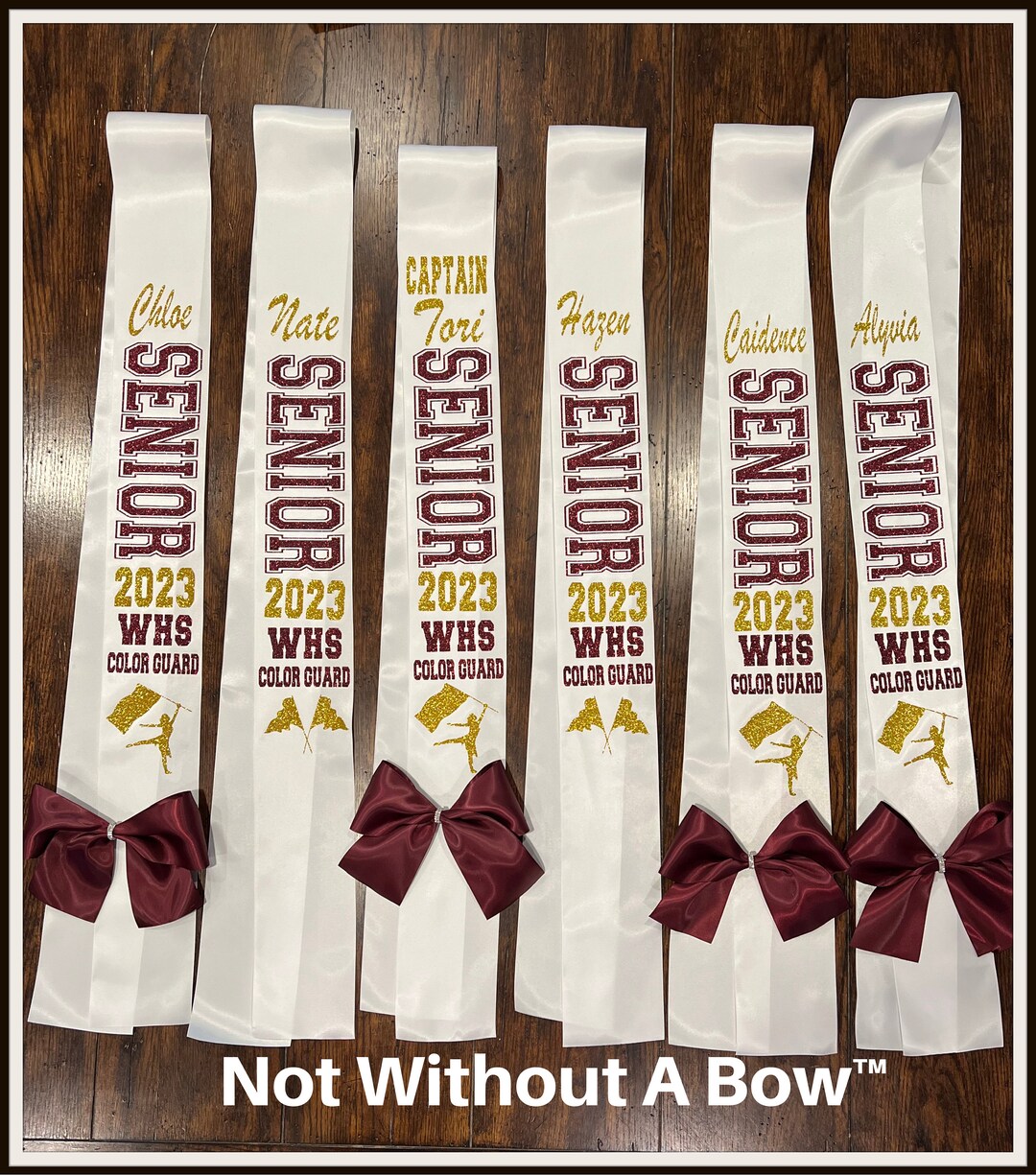 Color Guard Senior Sash Senior Night Sash band Flags Senior - Etsy