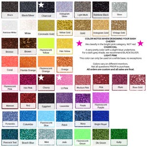 Drill Team Sash Dual Color - Custom Senior Sash - Customize Colors ...