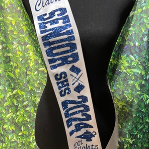 Color Guard Flag Senior Sash - Senior Sash 2026 - Wide Sash - Customize ...
