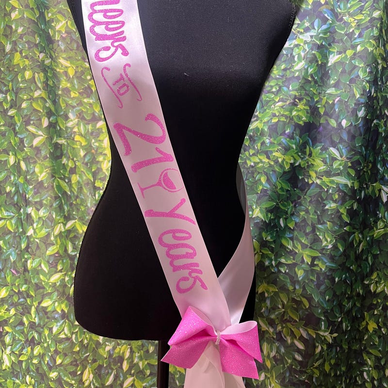 21st Birthday Sash - Etsy