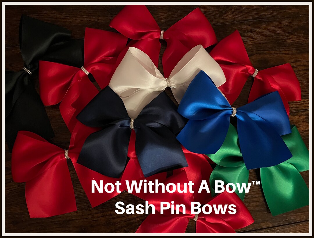 Satin Pin Bow for Sash | Sash Bow | Sash Pin Bow - Etsy