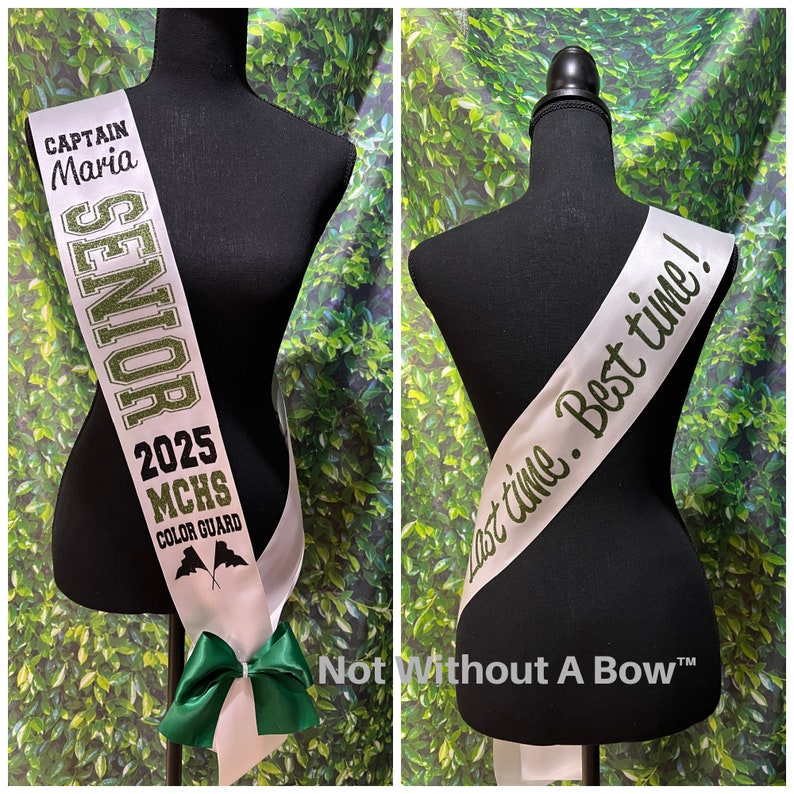 Color Guard Senior Sash - Senior Sash - Band Flags Majorette Senior ...