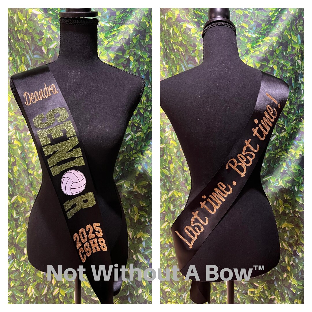 Volleyball Senior Sash 2026 - Senior Night Sash - Custom Senior Sash ...