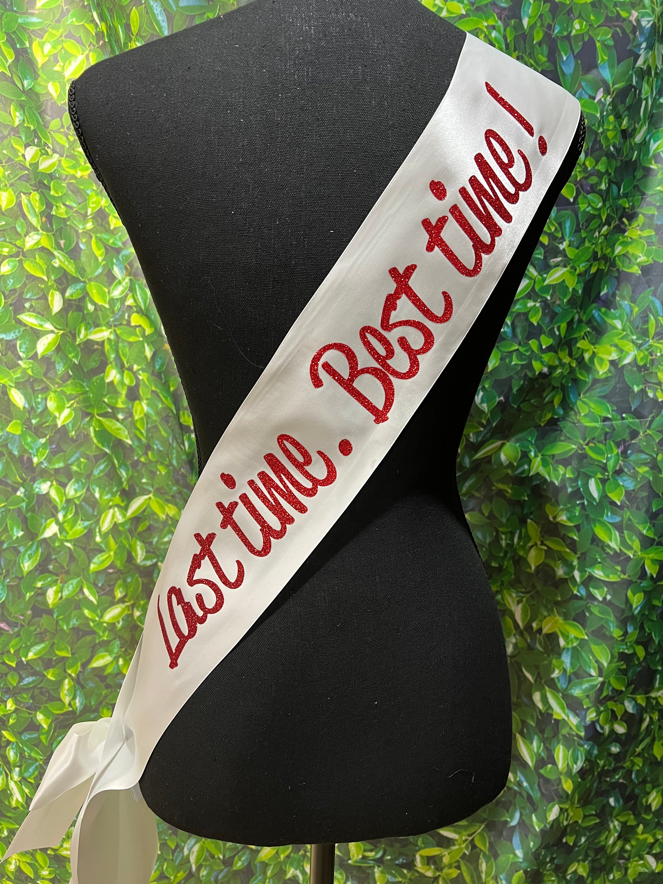 Wide Outline Text Senior Sash - SENIOR 2026 Cheer Dance Basketball ...